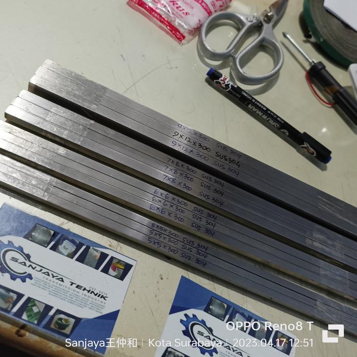 Jual Spie Stainless Steel | Spi SUS304 Spie - 10x10x300 SS304 - Kota ...
