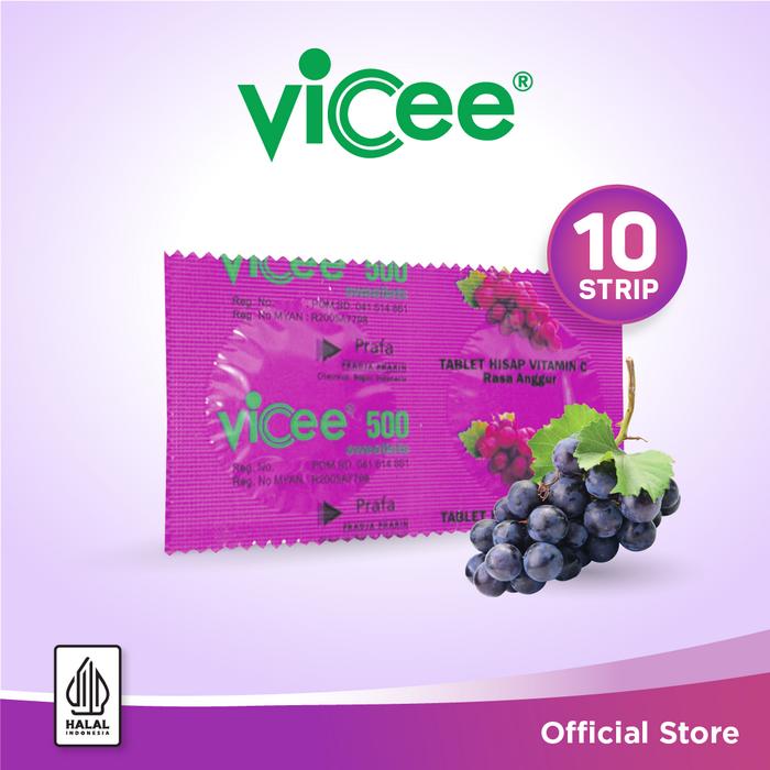 Promo Vitamin C Vicee Anggur 10 Strip - - Darya-Varia Official Store ...
