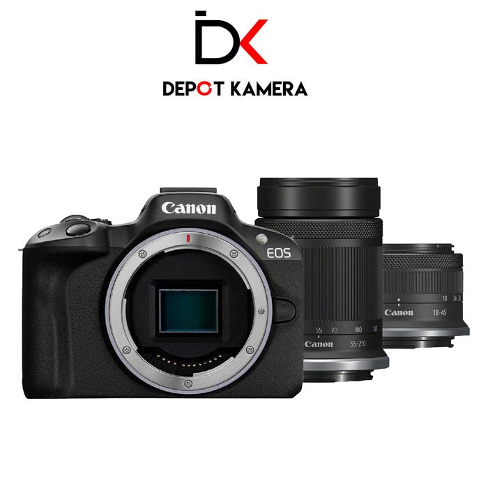 Jual NEW - Canon EOS R50 kit 18-45mm + 55-210mm IS STM - Kota Surabaya ...