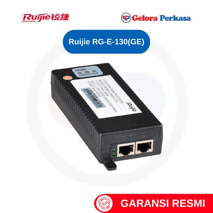 Jual Ruijie RG-E-130(GE) Gigabit PoE Injector - PoE adapter RG-E-130GE ...
