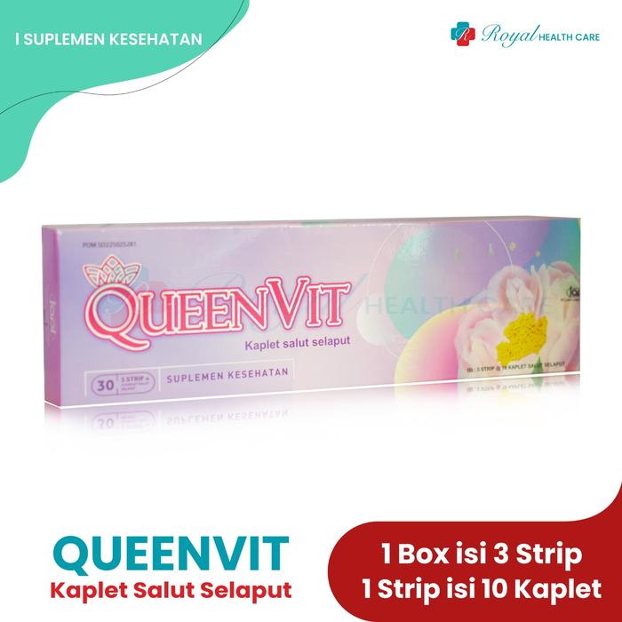 Promo QUEENVIT STRIP 10 KAPLET Vitamin Penyubur Kandungan - Kota ...