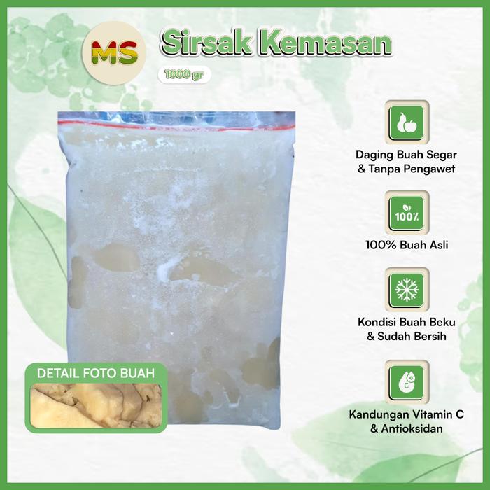 Jual Buah Sirsak Frozen 1 Kg Soursop Beku Kupas Bersih Tanpa Kulit Dan ...