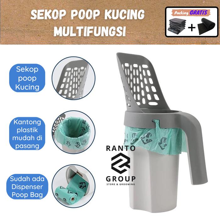 Jual Sekop Pup Kotoran Litter Box Kucing Serokan Pasir Pet Cat Poop Scoop - Kota Tangerang - Paw ...