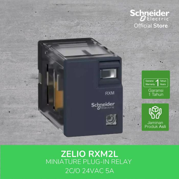 Promo Schneider Electric Zelio RXM2L Plug In Relay 24VAC 5A RXM2LB1B7 - Jakarta Pusat ...