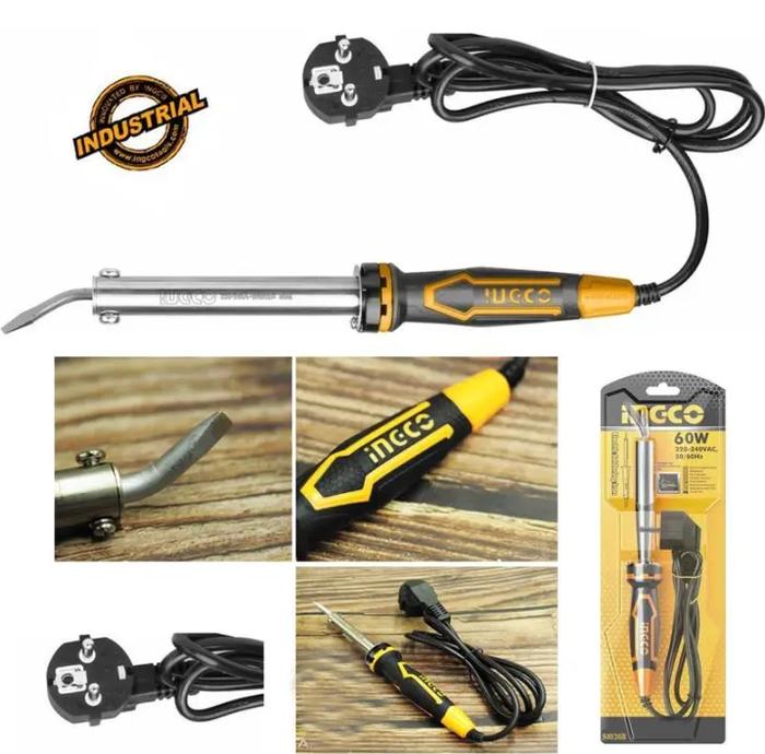 Jual INGCO Solder Listrik 40W 60W 100W Model Flat Bengkok Lurus ...