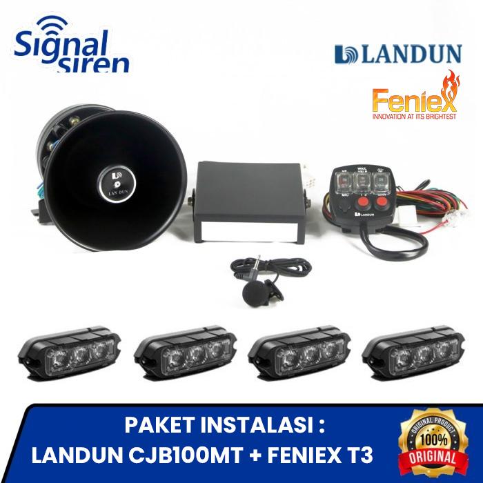 Jual LANDUN Sirine Motor Polisi / Patwal / PJR CJB100MT-C + Feniex T3 ...