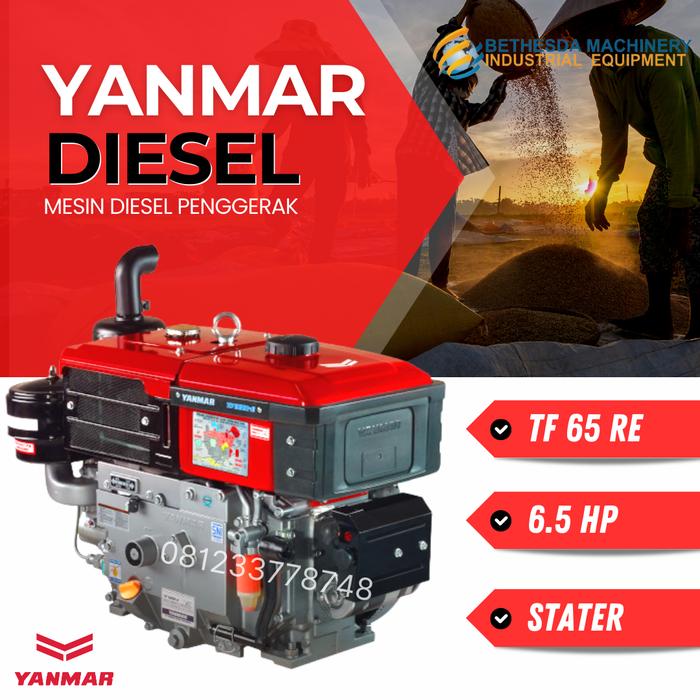 Jual Mesin Motor Diesel 6.5 PK Yanmar Stater - Penggerak Mesin TF 65 RE - Kota Surabaya - Genset ...