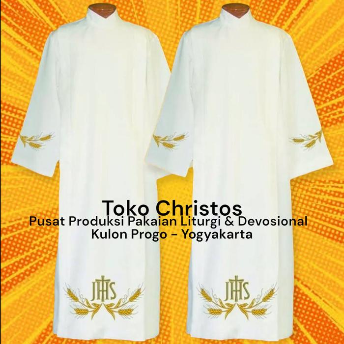 Jual Alba Bordir Imam Katolik/Kasula Romo Imam Katolik/Kasula Pastor ...