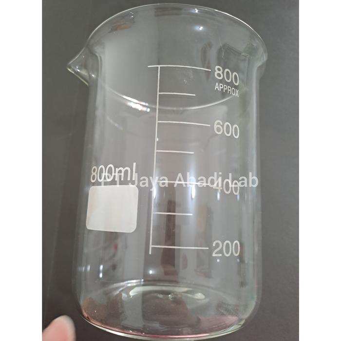 Promo beaker glass 800 ml kaca low form gelas kimia 800ml gelas ukur ...