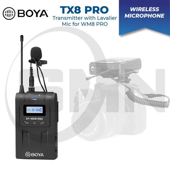 Promo Mic Boya TX8 pro Transmitter with Lavalier Mic for WM8 PRO Cicil 0% 3x - Jakarta Barat ...