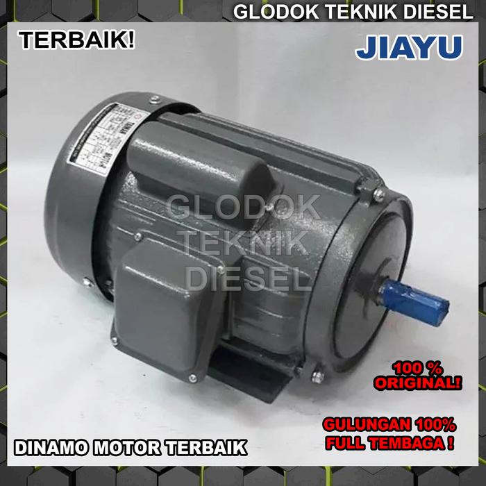Jual ELEKTRO MOTOR JIAYU TAIWAN 3/4 HP 2 & 4 POLE 1 PHASE - Superior1400rpm - Kota Tangerang ...