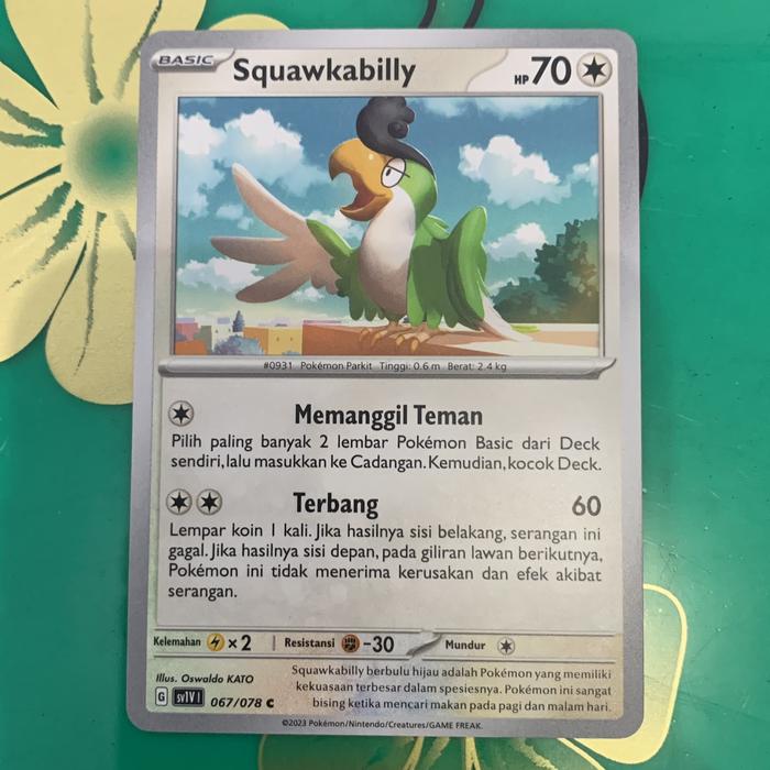 Jual Pokemon TCG Indonesia Squawkabilly SV1V 067 - Kab. Bekasi - Varian ...