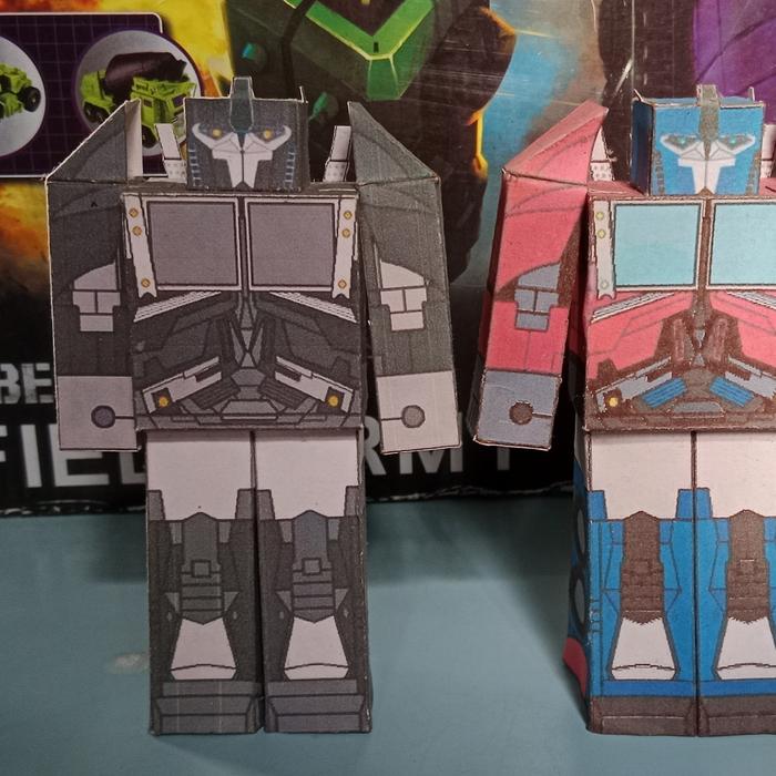 Jual Papercraft transformers prime optimus prime and nemesis prime ...
