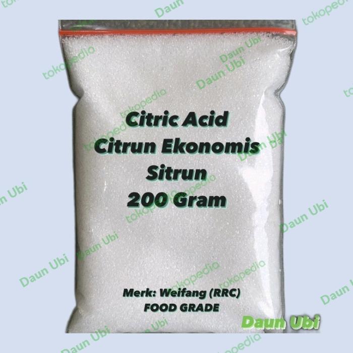 Jual Citric Acid / Sitrun / Citrun / Citrun Ekonomis (200Gr) - Kota ...