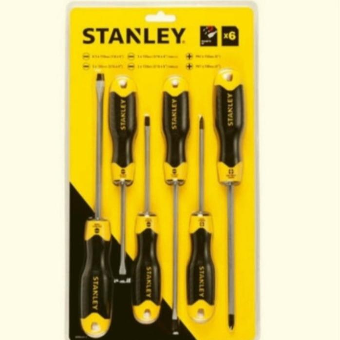 Jual Obeng set 6pcs Cushion Grip S/Driver Set stanley STMT66672-8 - Kab ...