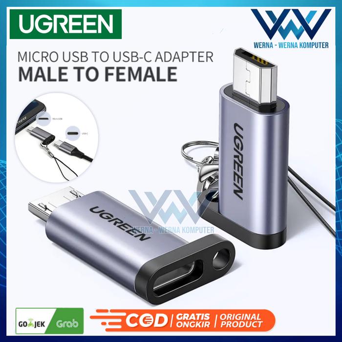 Jual UGREEN OTG Micro USB Male to Tipe C Female For Smartphone ...