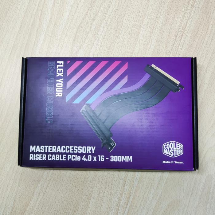Jual COOLER MASTER MASTERACCESSORY RISER CABLE PCIE 4.0 X16 - 300MM ...