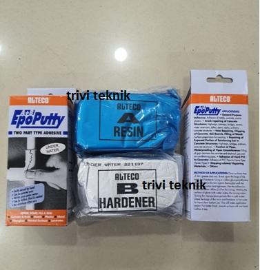 Jual alteco adhesive epo putty, lem porting resin hardener epoxy eco 500gr - Jakarta Pusat ...