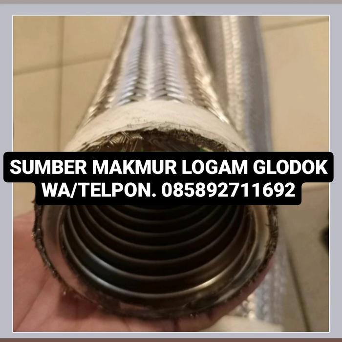 Jual Flexible Hose 1/2 inch X 50 meter Selang FleXible Hose stainless ...