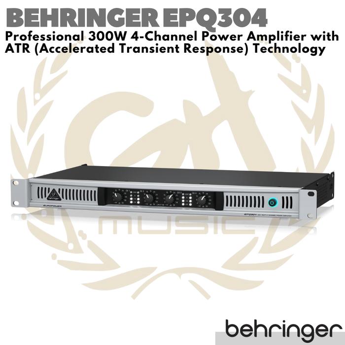 Promo BEHRINGER EUROPOWER EPQ304 300W 4 Channel Power Amplifier with ...
