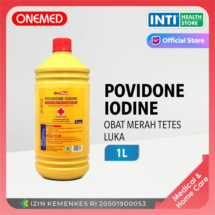 Jual Onemed | Povidone Iodine 1 L | Obat Merah Tetes Luka | Antiseptik ...