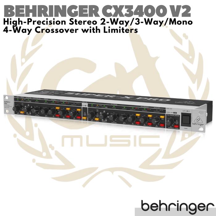 Promo BEHRINGER SUPER-X PRO CX3400 V2 2 / 3 / Mono 4 Way Crossover ...