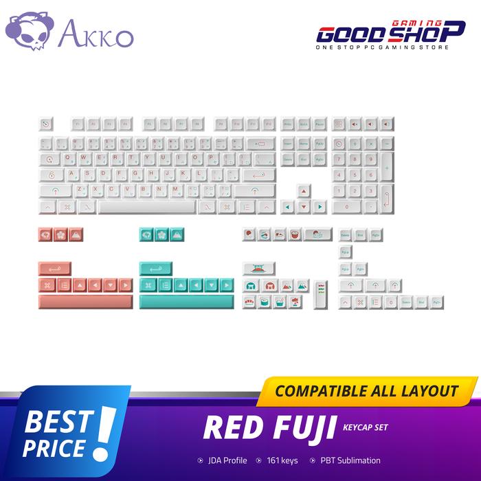 Jual Akko Red Fuji Keycap Set(161-Key) - Jakarta Pusat - GamingGearIndo ...