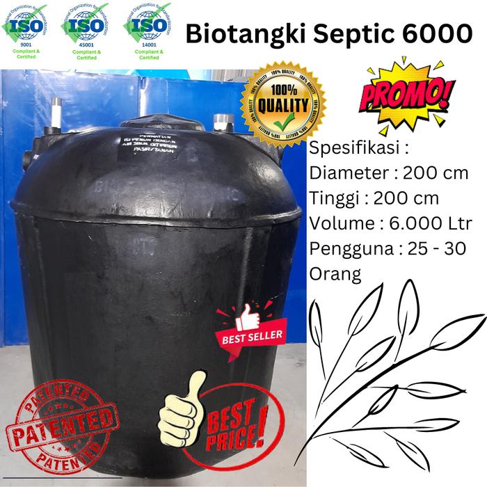 Jual Septic Tank Biotech 2000 Liter,Bio Septic tank 2000 liter,septic ...