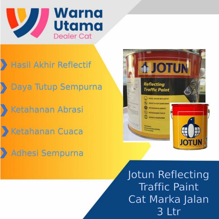 Jual Jotun Reflecting Traffic Paint - Cat Marka Jalan 3 Ltr - Putih ...
