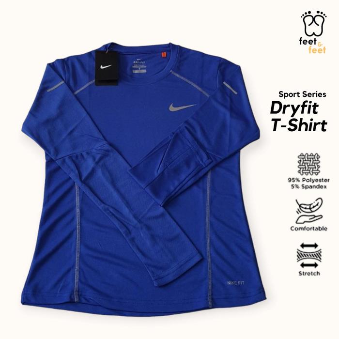 Jual baju kaos running lari gym fitnes olahraga PRIA Lengan Panjang ...