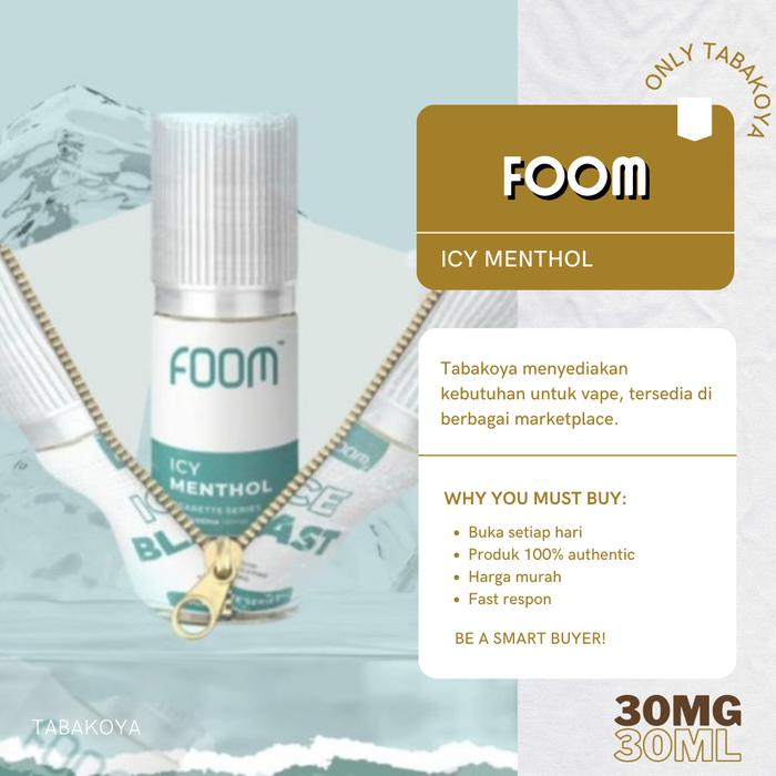 Jual FOOM ICY MENTHOL LIQUID SALT 30MG 30ML ICE BLAST BY FOOMLAB ...