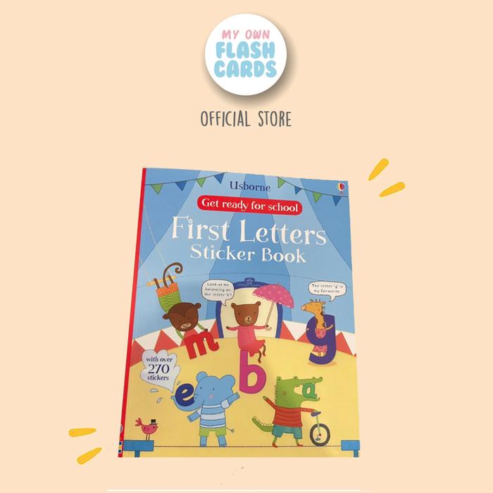 Promo Usborne Sticker First Letters Get Ready for school Activity Book ...