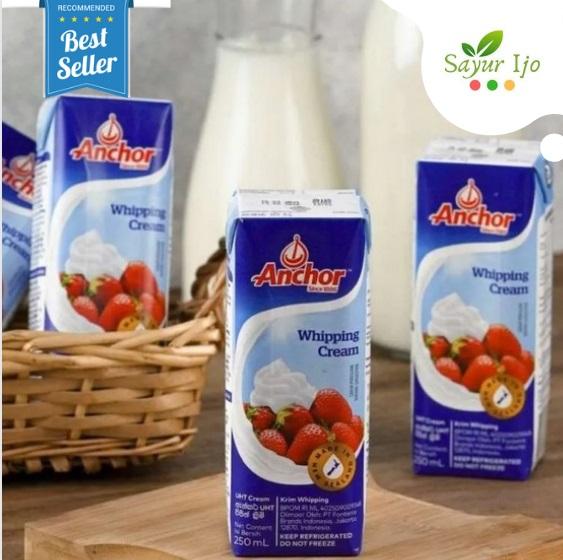 Jual Anchor Whipping Cream 250 ML / Pack Fresh Susu Olahan Creamer ...