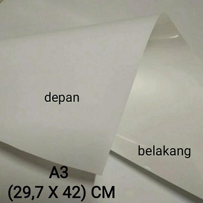 Jual A3 Sticker Vinyl Matte 150 GSM isi 50 Lembar/Kertas Stiker ...