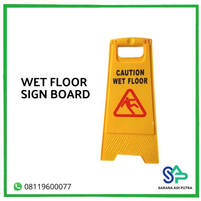 Jual Papan Peringatan "Awas Lantai Basah" (Wet Floor Sign) - Jakarta ...