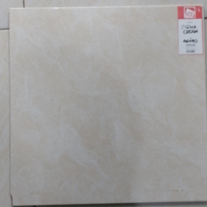 Jual Keramik Lantai 40x40 glosy zigma cream kw3 - Kota Surabaya - aj ...