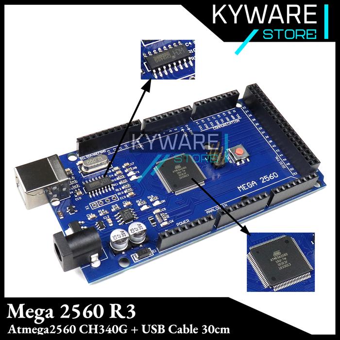 Jual Arduino Mega 2560 R3 Compatible Board CH340 MEGA2560 16U2 ...