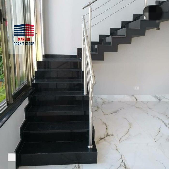 Jual granit tangga 30x60 New Super black Costume ukuran list plint ...
