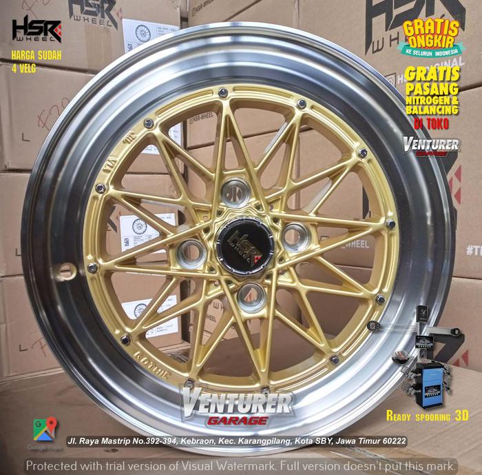Jual velg celong ring 14 r14 lebar 5 rata 4x100 buat air ev brio ...