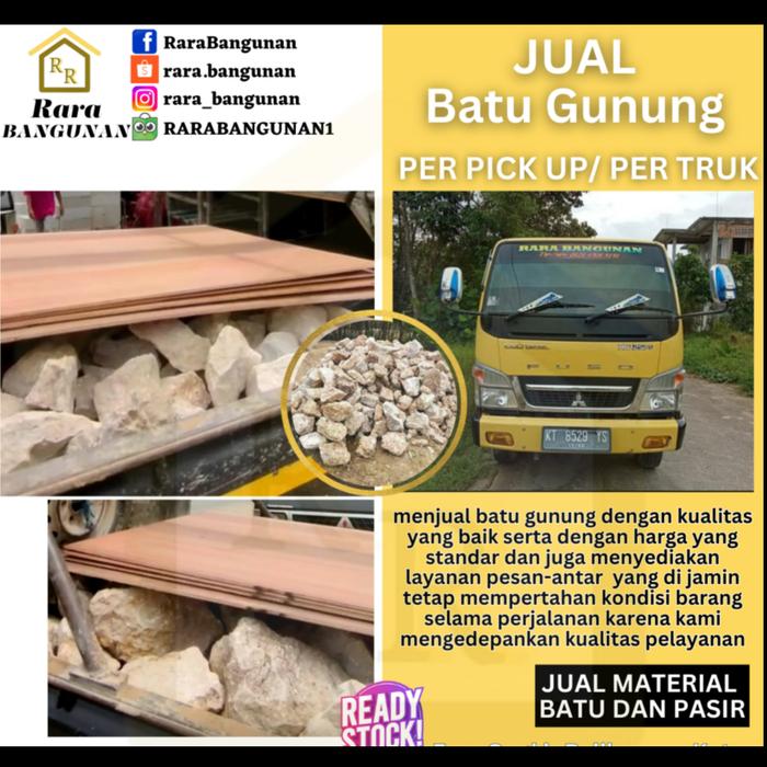 Jual JUAL BATU GUNUNG PER PICK UP/ JUAL BATU GUNUNG - Kota Balikpapan ...