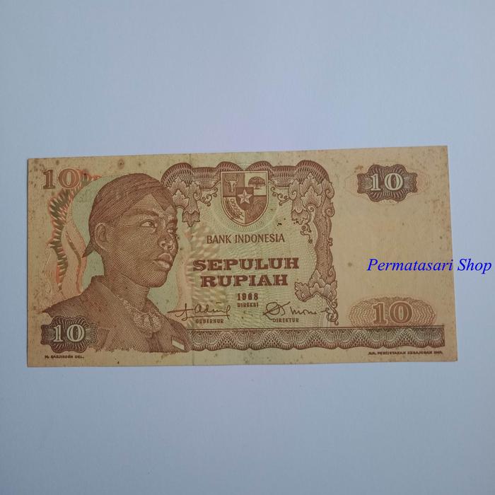 Jual uang kuno 10 rupiah seri sudirman tahun 1968 kode abc018 - Kota Surakarta - Permatasari ...