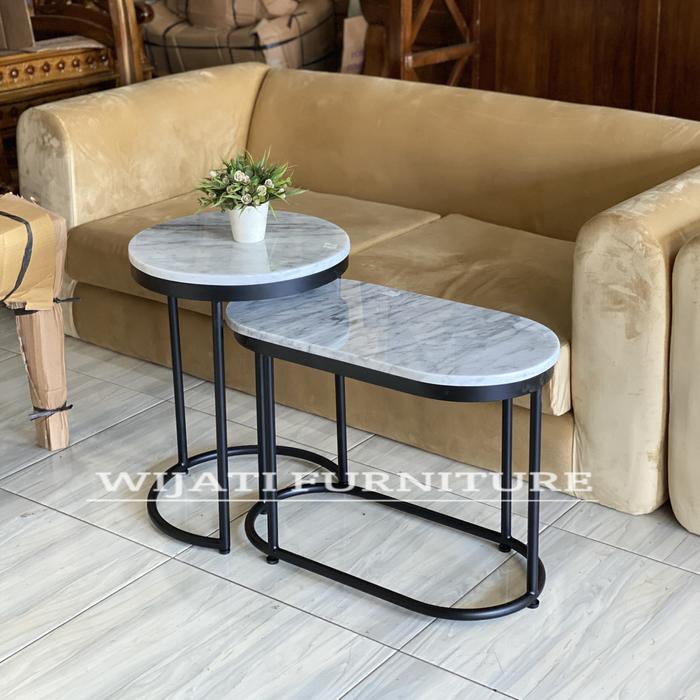 Jual meja sudut marmer side Table Minimalis Meja Pojok Samping Sofa ...