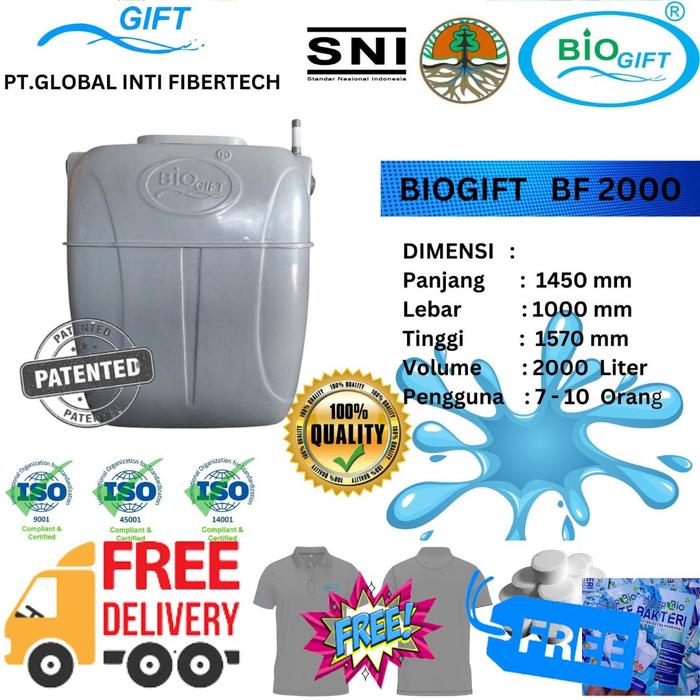 Jual Septik Tank biofil 2500 Liter,septic tank bio gift 2500 liter ...