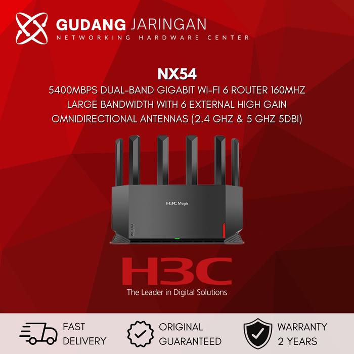 Jual H3C MAGIC NX54 5400Mbps Dual-Band Gigabit Wi-Fi 6 Router - Jakarta Pusat - GUDANG JARINGAN ...