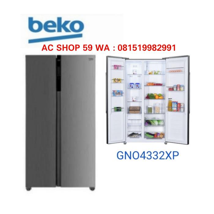 Jual Kulkas BEKO GNO4332XP Kulkas Side By Side 500L GNO4332 XP New ...
