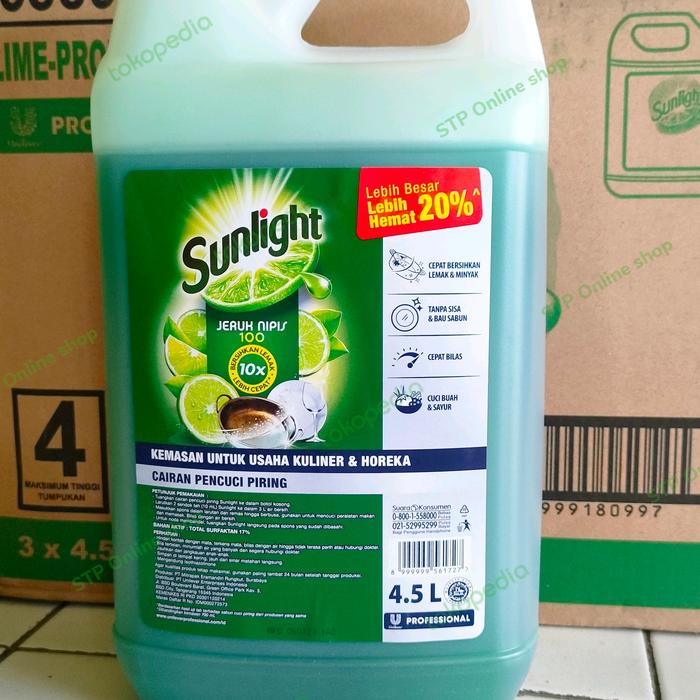 Jual Sunlight 5 Liter Asli Produk Unilever| Khusus Grab Dan Gojek Di ...