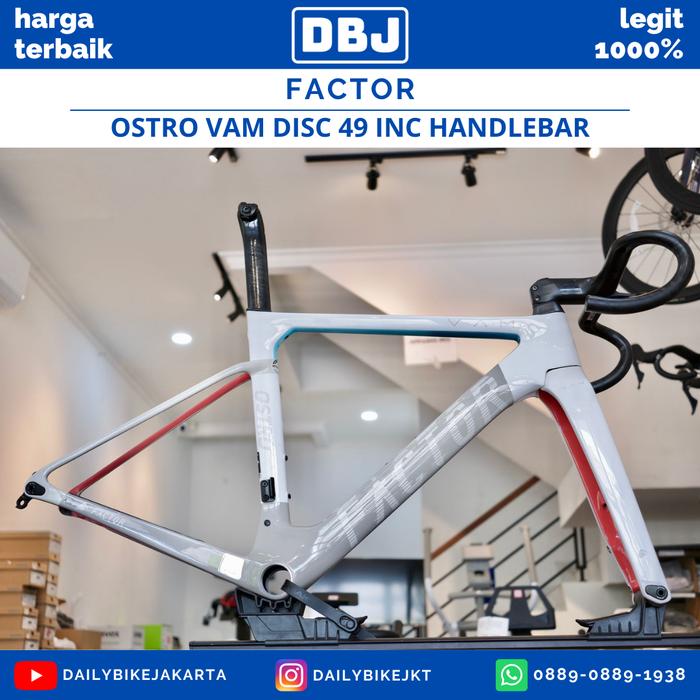 Jual FRAMESET SEPEDA ROADBIKE FACTOR OSTRO VAM DISC 49 INC HANDLEBAR ...