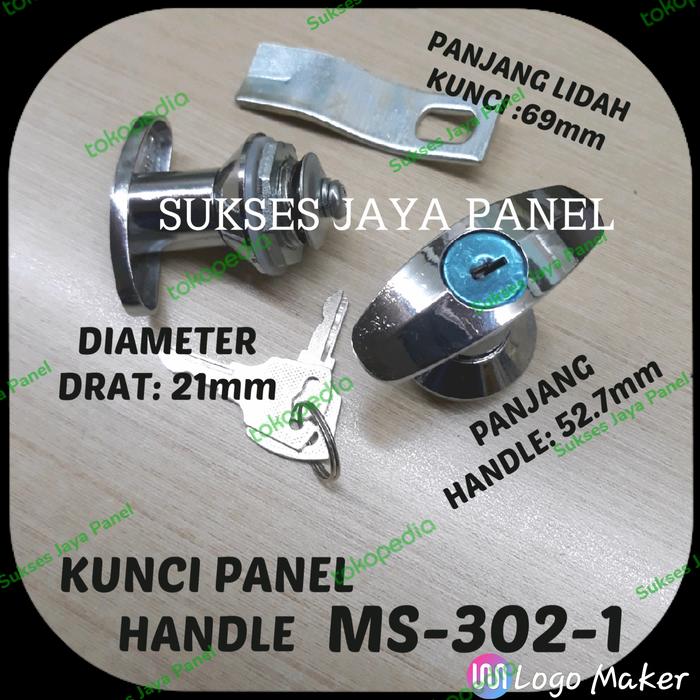 Jual kunci panel listrik MS-302-1 Handle dengan kunci silver(crome) - Jakarta Pusat - Sukses ...