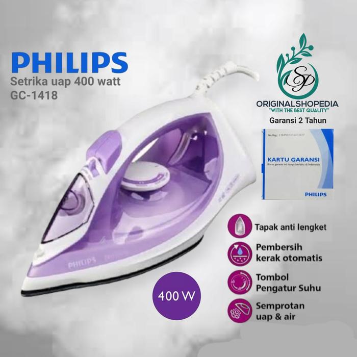 Jual Setrika Philips Uap Gc-1418 Philips Steam Iron Murah Dan Terbaik ...