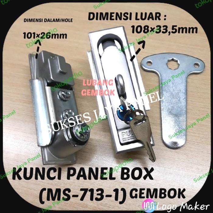 Jual kunci panel listrik MS-713-1(GEMBOK/PUSH LOCK) warna dop - Jakarta ...